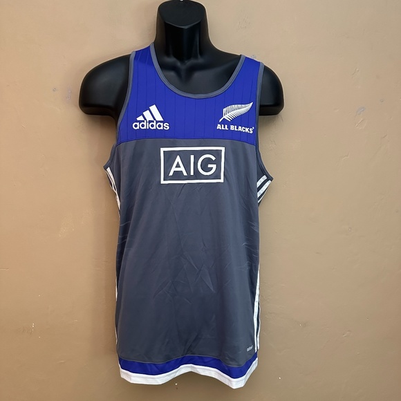 adidas | Shirts | All Blacks High End Rugby Singlet Medium Authentic ...